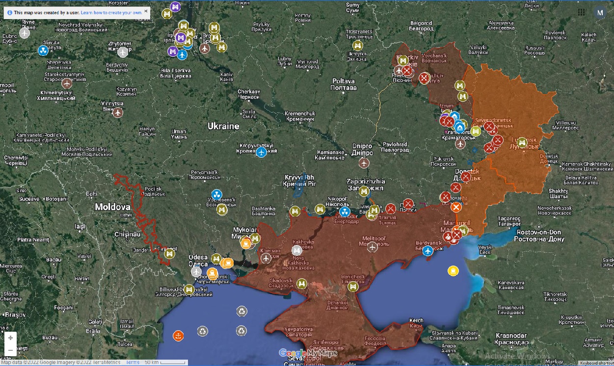 HARTĂ. Ucraina anunță că Rusia câștigă teren în estul țării. Putiniștii ...
