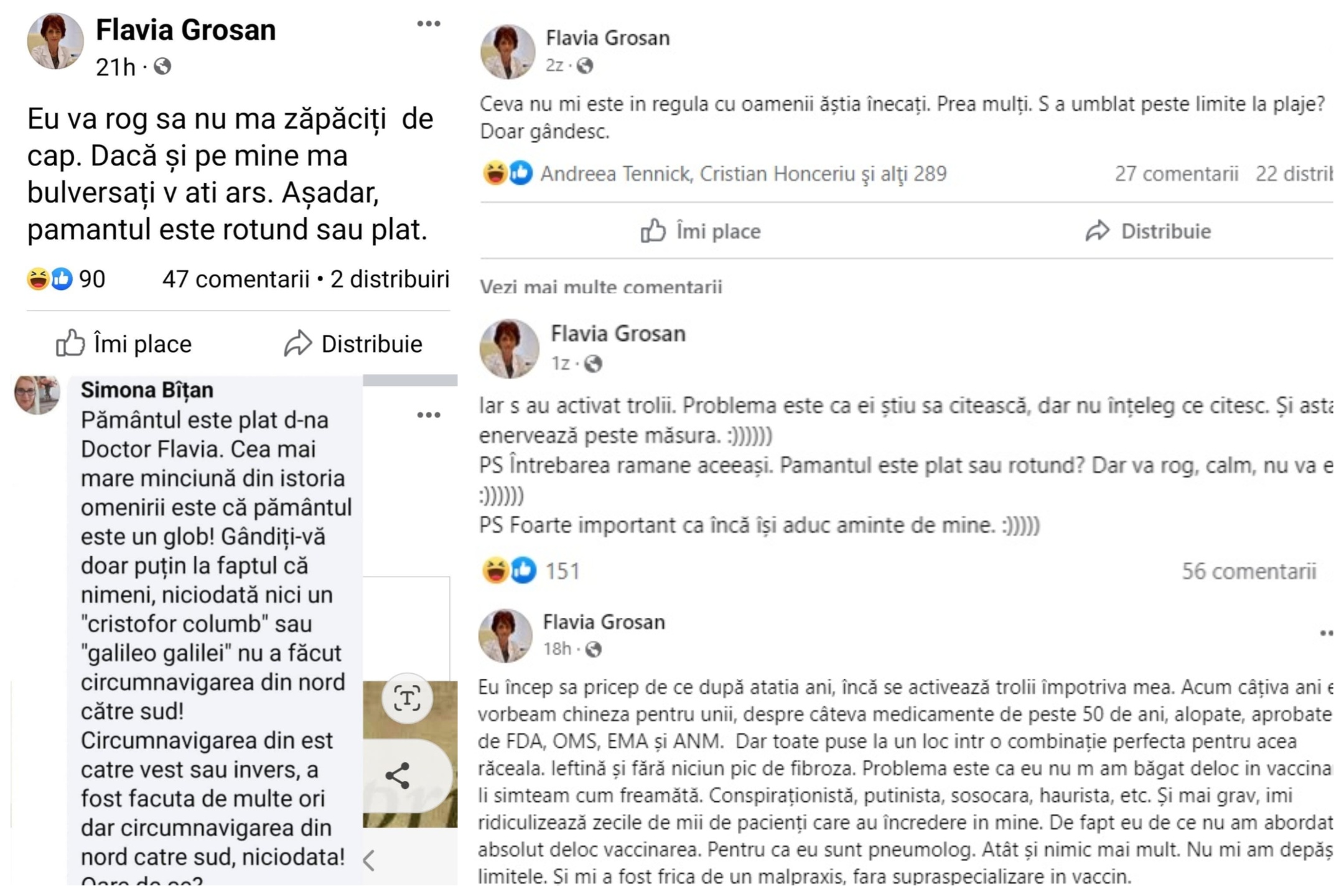"S-au băgat" conspirații proaspete la celebra doctoriță Flavia Groșan ...