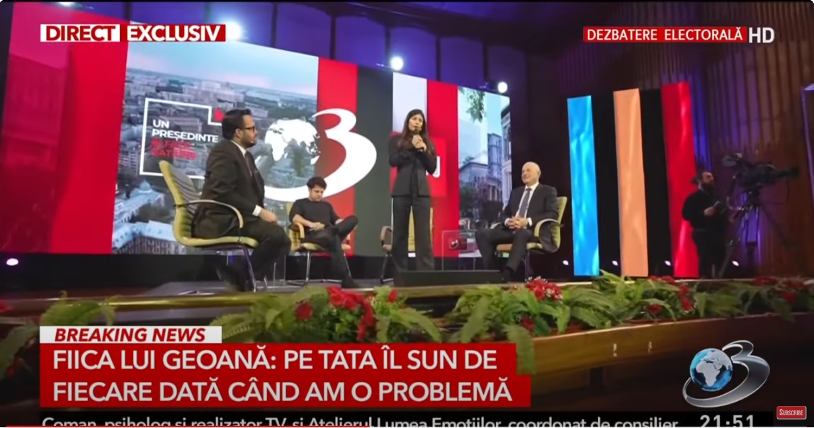 Escrocherie în familie: fiica lui Mircea Geoană a recitat la Antena 3 ...