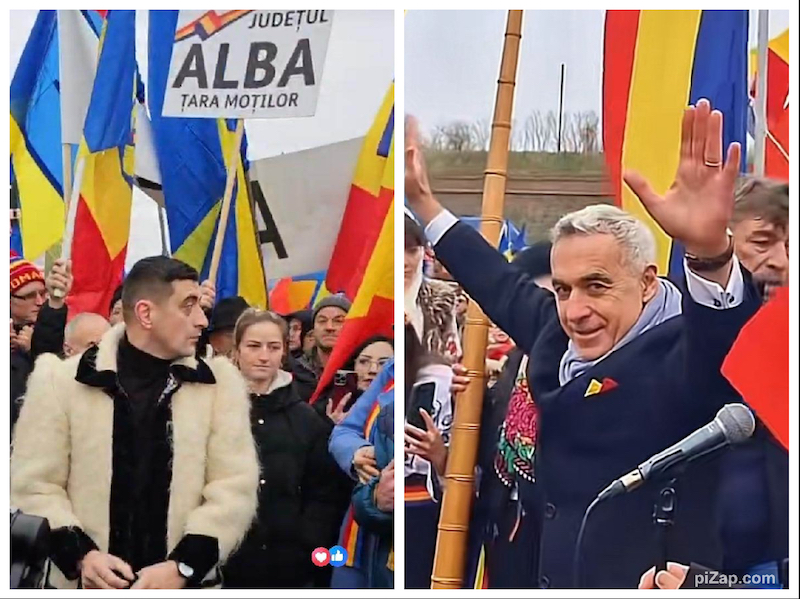Marea dezbinare "suveranistă" de la Alba Iulia: Georgescu, Simion și ...